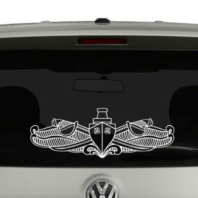 Navy Surface WarFare Enlisted Pin Badge Vinyl Decal Sticker | eBay