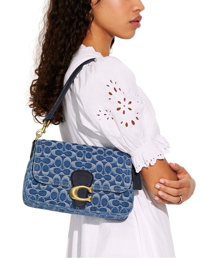 ️ Coach Tabby Washed Denim b4/indigo Soft Shoulder Bag | eBay