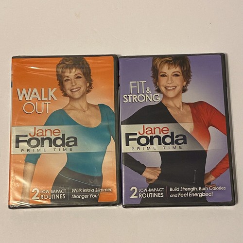 JANE FONDA DVDs Prime Time - Fit And Strong and Walk Out Home workout ...