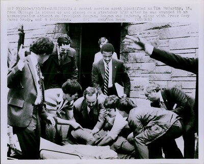 LG754 1981 Wire Photo TIM MCCARTHY Ronald Reagan Assassination Attempt ...