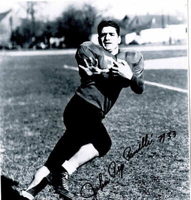 John Panelli Notre Dame Fighting Irish MVP & Detroit Lions Star Signed ...