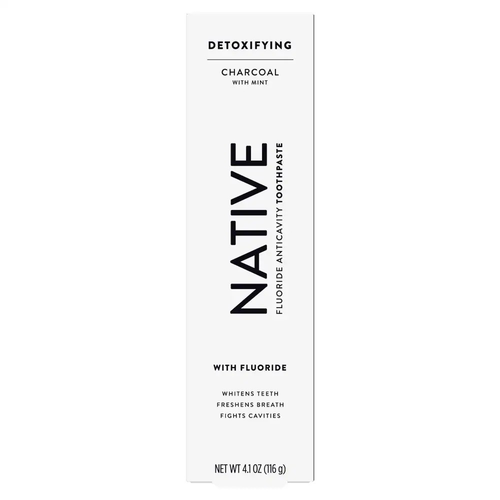 12Pack Native Fluoride Anticavity Toothpaste Charcoal with Mint 4.1 oz ...