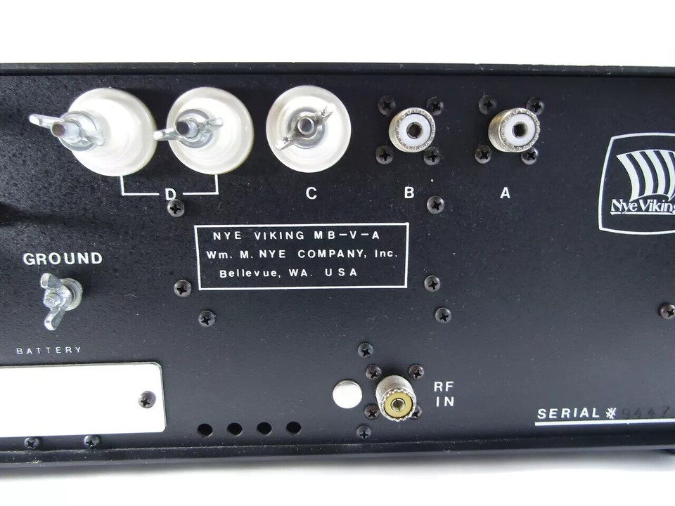 U14165 Used NYE Viking MB-V-A Vintage 3000 Watt Antenna Tuner 160-11m ...