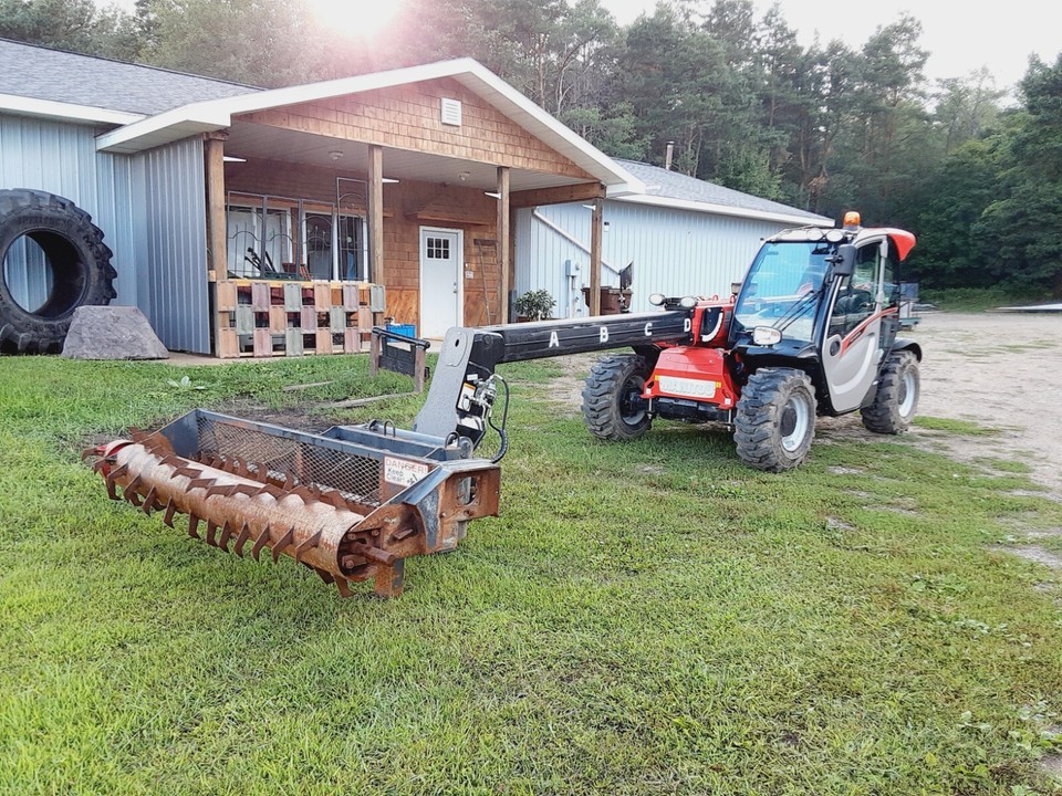 Royer Bunker Silage Shaver Defacer Rake 6596 Telehandler Wheel Loader ...