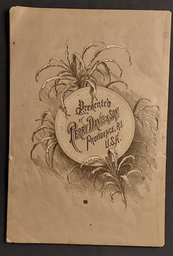 Old Quack Medicine Booklet Perry Davis Providence Around The World In ...