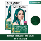 2X MIRANDA Premium 3D Permanent Hair Dye Shiny Moisture Color #MC-11 ...