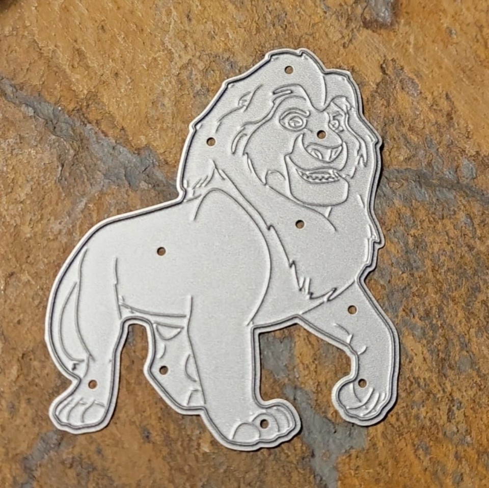 Lion from Lion King Character Metal Cutting Die Card Making ...