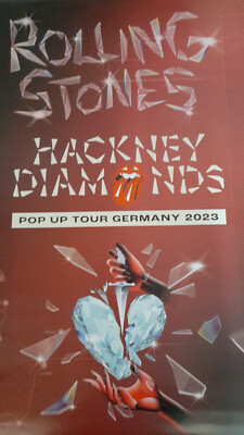 The Rolling Stones Hackney Diamonds Approx. 86x60 Promo Poster Pop Up ...