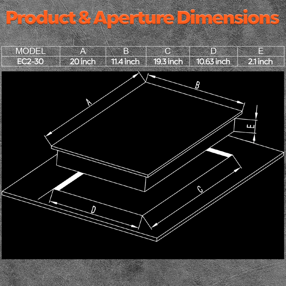 Open Box new Ramblewood Electric Cooktop, EC2-30, UL rated German EGO ...
