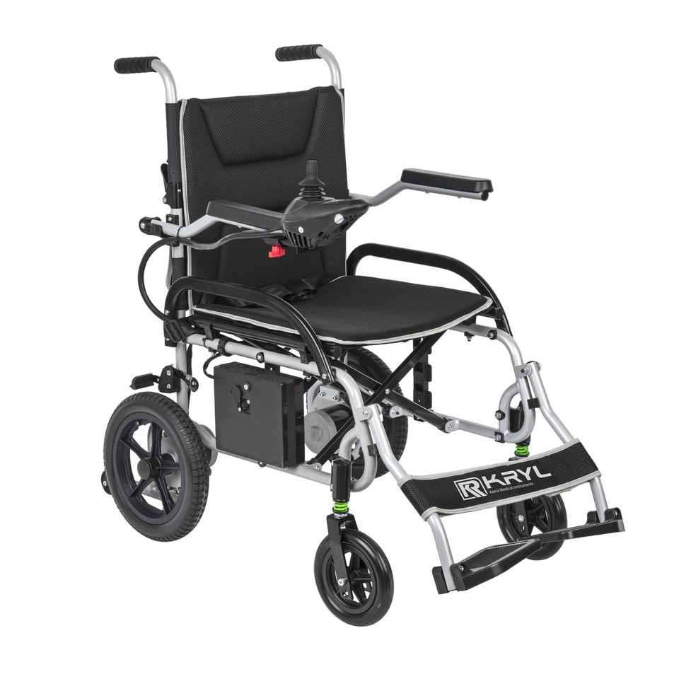 Lightweight 37.5 lbs Foldable Electric Wheelchairs Max 265lbs, 25 Miles ...