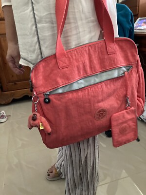 kipling laptop bag Up 15’ Inches A Plus Condition Coral/red color | eBay