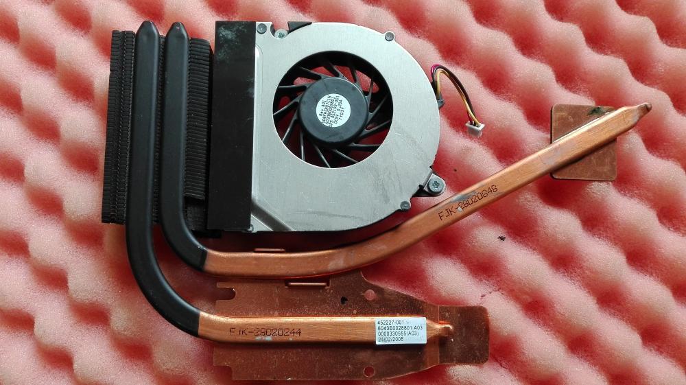 cooler for HP 8510P 8510W cooling heatsink with fan 452227-001 452199 ...