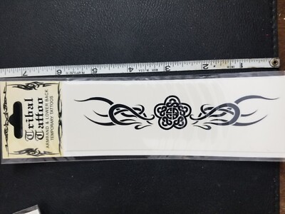 Tribal Temporary Tattoo Waterproof Celtic Knot Viking Goth EMO Body Art ...