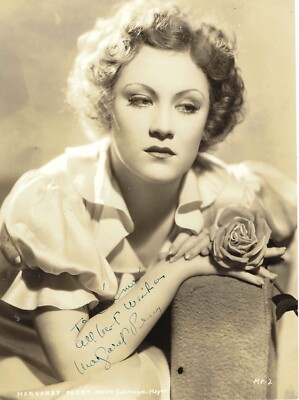 AMERICAN STAGE & FILM ACTRESS MARGARET PERRY, AUTOGRAPHED VINTAGE ...