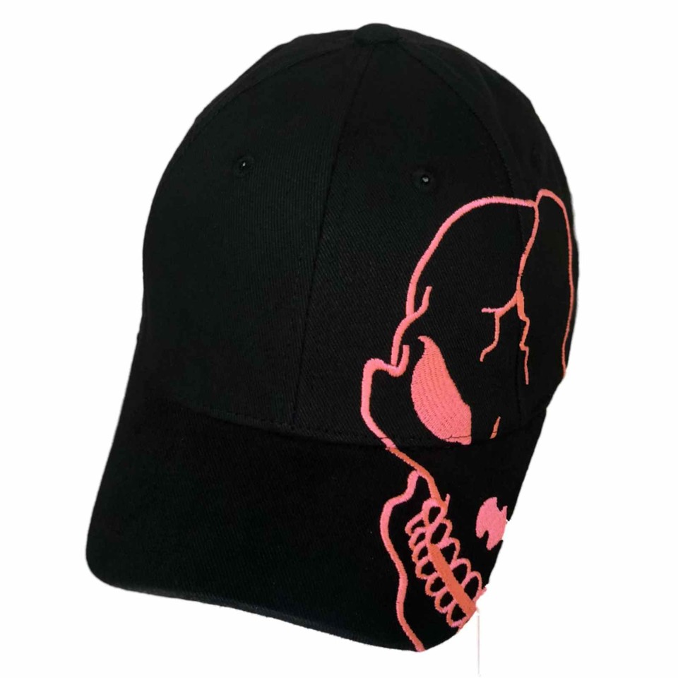 Skull Skeleton Skateboard Biker Motorcycle Military Goth Baseball Ball ...