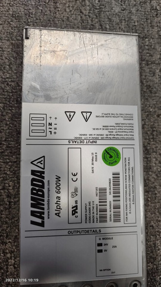 1PC 100% test Alpha 600W H67165 CA600 24G | eBay