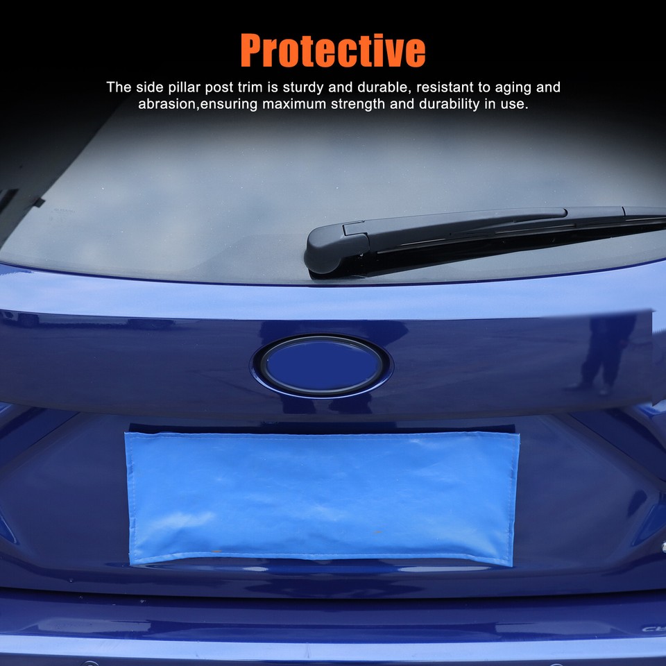 Matte Black Front & Rear Emblem Logo Ring trim Cover Fits Subaru ...