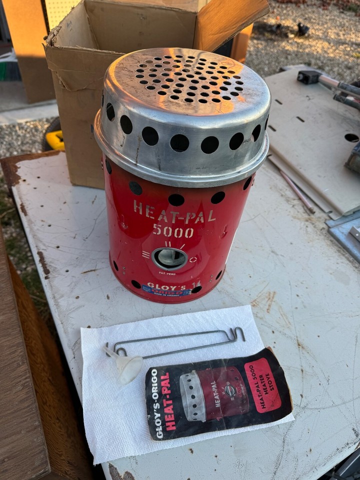 Electrolux Gloy's Origo Heat-Pal 5000 Alcohol Heater Camp Stove Box ...