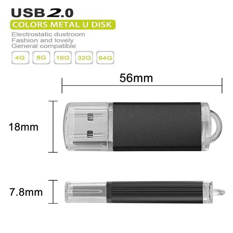 1-50Pcs Lot 1G 2G 4G 8G 16G 32G USB 2.0 Flash Drive Memory Stick Thumb ...