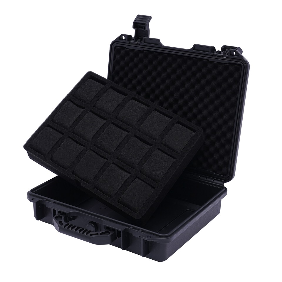 15 Slots Watch Storage Box Case Waterproof Plastic Suitcase Display ...
