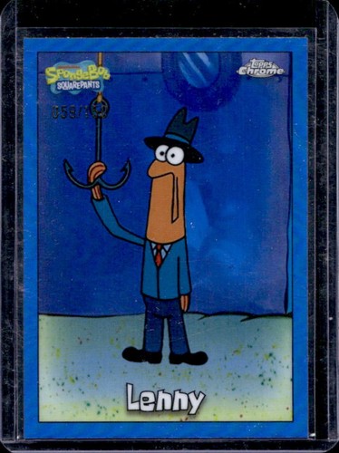 2025 Topps Chrome SpongeBob SquarePants Lenny Blue Refractor #59/150 | eBay