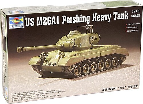 Trumpeter US M26A1 Pershing Heavy Tank - Plastic Model Military Vehicle ...
