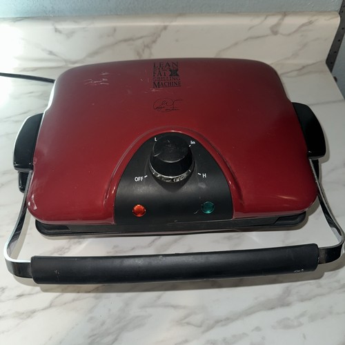 George Foreman Red Lean Mean Grilling Machine GRP90WGR 5 Grills - Works ...
