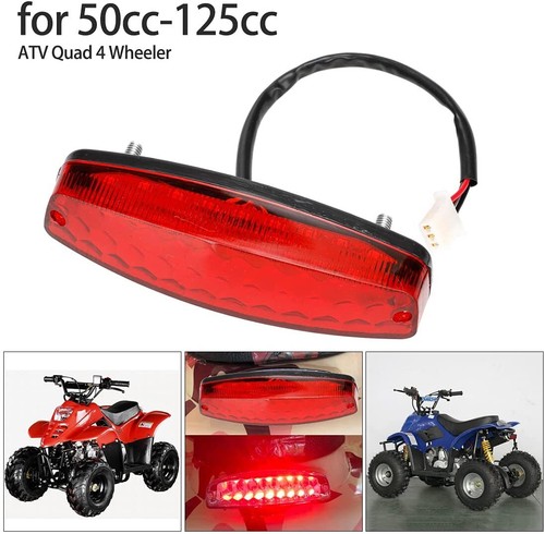 LED Rear Tail Brake Light for 50cc 70CC 90cc 110cc 125cc ATVs Quad 4 ...