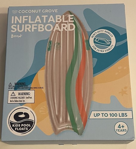 NEW Coconut Grove Inflatable SURFBOARD Bondi 100 Lb 62” Gray Swirl | eBay