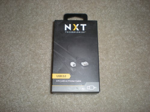 NXT Technologies 6ft Black USB 2.0 Printer Cable NX29749 FREE SHIPPING ...