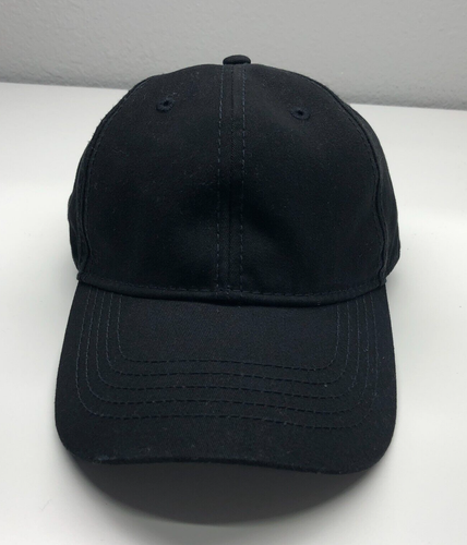 Unbranded Baseball Cap Plain Black Mens OSFM Strapback Adjustable | eBay