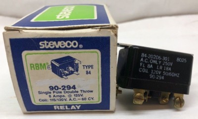 STEVECO WHITE-RODGERS RMB TYPE 84 RELAY 90-294 NOS | eBay