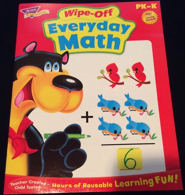 Everyday Math Wipe/ Off Workbook Pre-Kindergarten-Kindergarten | eBay