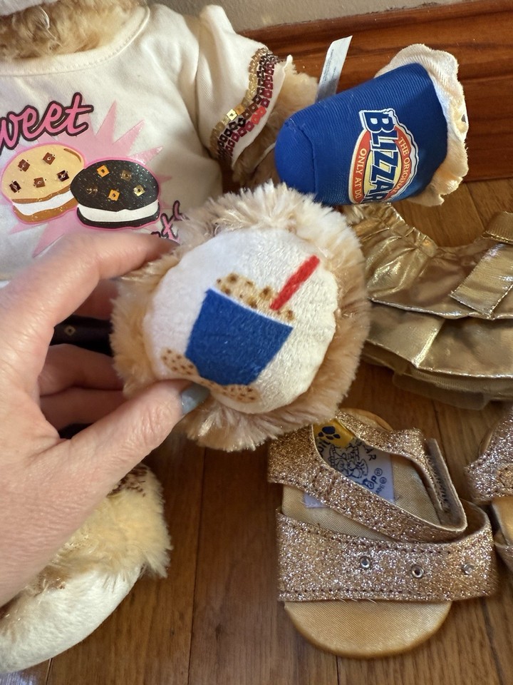 Build A Bear Dairy Queen Cookie Dough Teddy Bear Rare2011 With Original ...