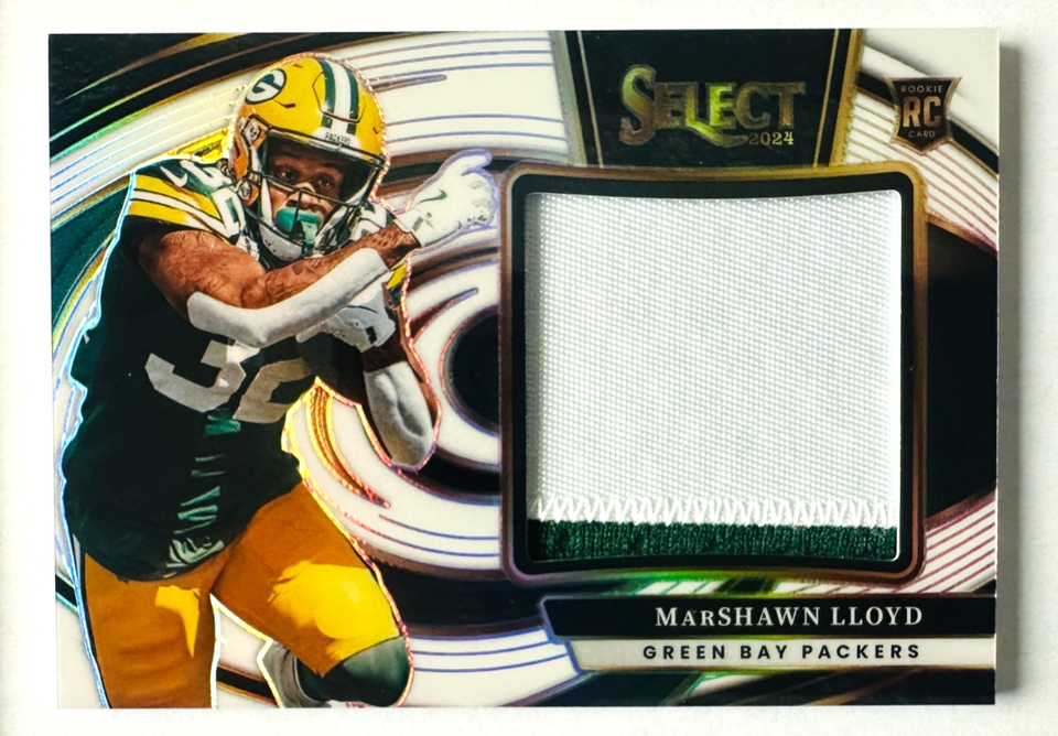 2024 Panini Select Marshawn Lloyd JUMBO Jersey PATCH RC WHITE Prizm ...