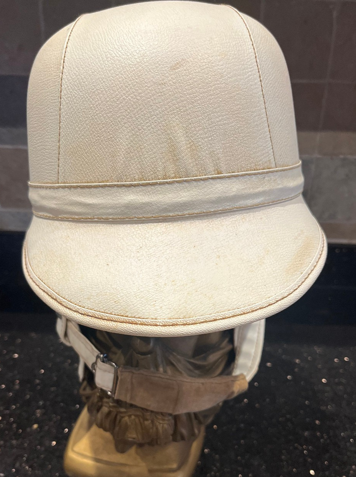 Vintage 50/60s 'The Compton' Leather & Cork Motorcycle/ Scooter Helmet ...