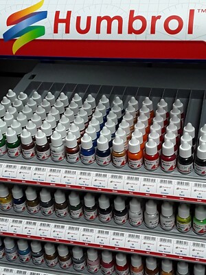 Humbrol Acrylic Paints Dropper Bottles Gloss Satin Matt Metallic 14mls ...