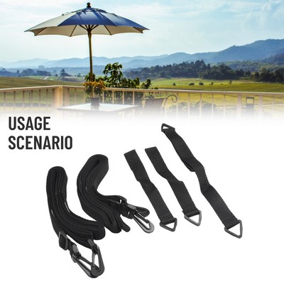 Durable And Practical Fixed Strap For Parasols Adjustable Black Easy To ...