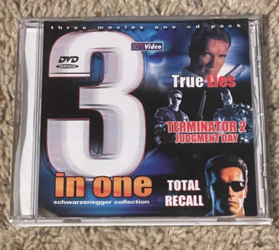 Terminator 2 Total Recall True Lies TRIPLE FEATURE VCD Video CD rare ...