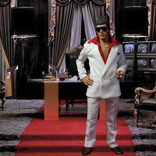 1/6 Scarface Backdrop 15"x15" - For 1/6 Tony Montana Al Pacino Blitzway ...