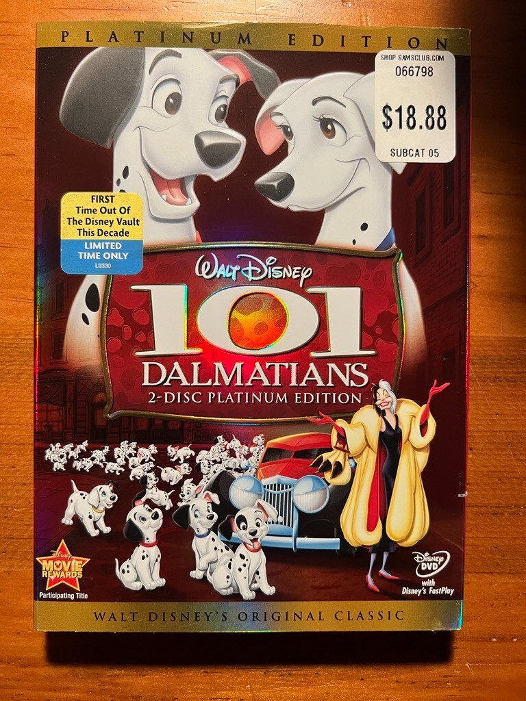 101 Dalmatians (1961), 2-Disc Platinum Edition DVD w/ Slipcover | eBay