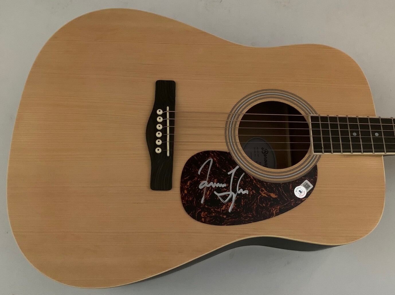 James Taylor Signed Autographed Acoustic Guitar BAS Beckett Certified ...