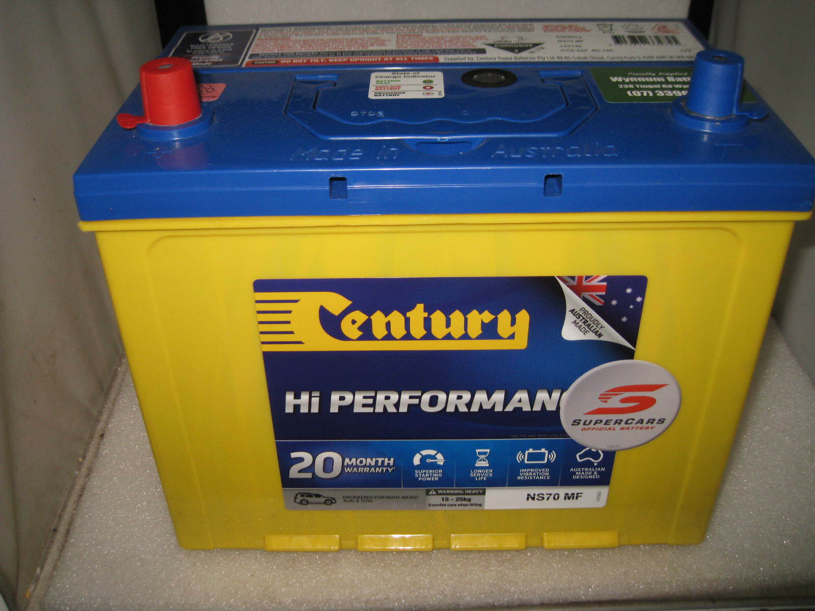 CENTURY NS70 OR NS70L MF HI PERFORMANCE 660CCA STARTING BATTERY PICK UP ...