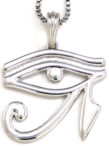 Eye Of Ra Necklace New Pendant 24 Inch Box Link Chain Egyptian ...