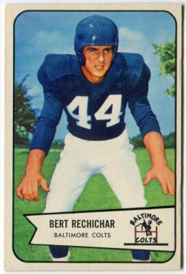 1954 Bowman #26 Bert Rechichar Baltimore Colts | eBay