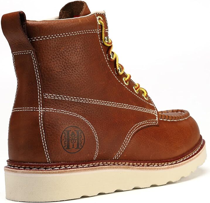 Soft Toe EH Leather Slip Resistant Breathable Stylish Classic 6" Mens ...