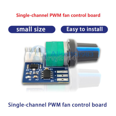 12V 1 Channel PWM DC Fan Speed Controller Motor Module Switch Control ...