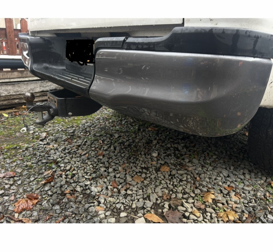 TOYOTA HILUX REAR BUMPER DOUBLE CAB 16-23 GREY 521590K300,521510K090 ...