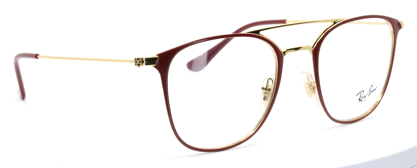 RAY-BAN RB 6377 2910 Red Square Full Rim Eyeglasses Frames 50-21-145 | eBay