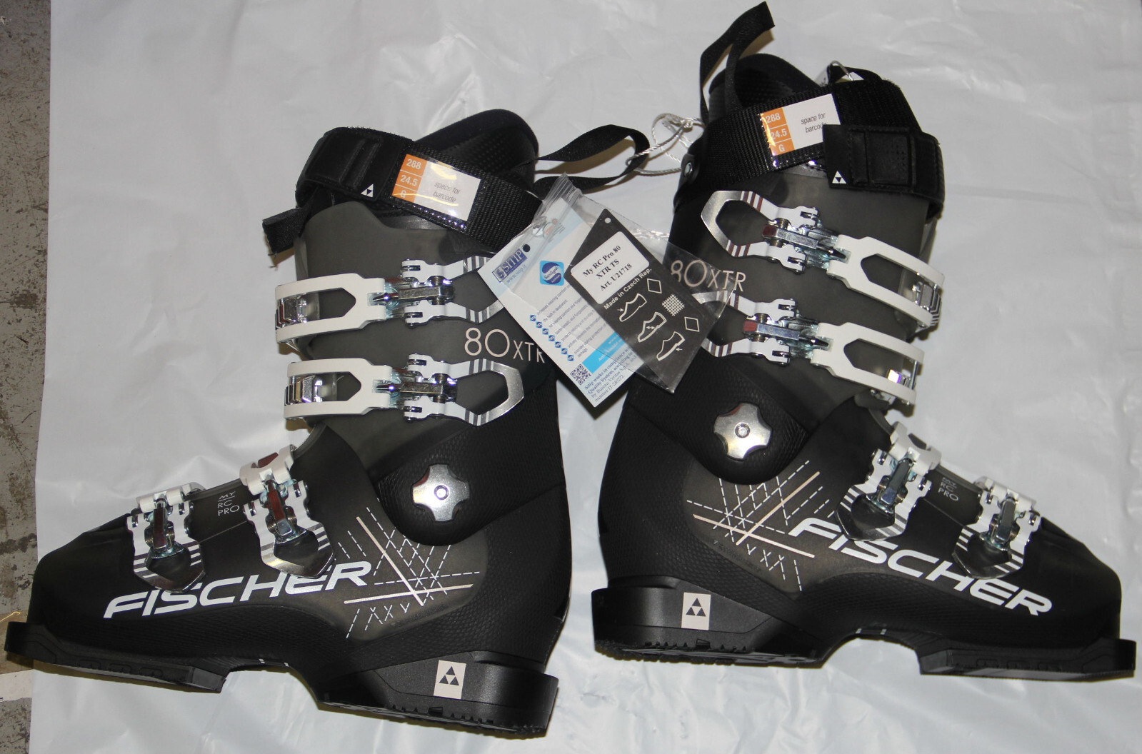 NEW Fischer My RC Pro 80 XTR TS Ski Boots Women's size 24.5 mondo US 7. ...